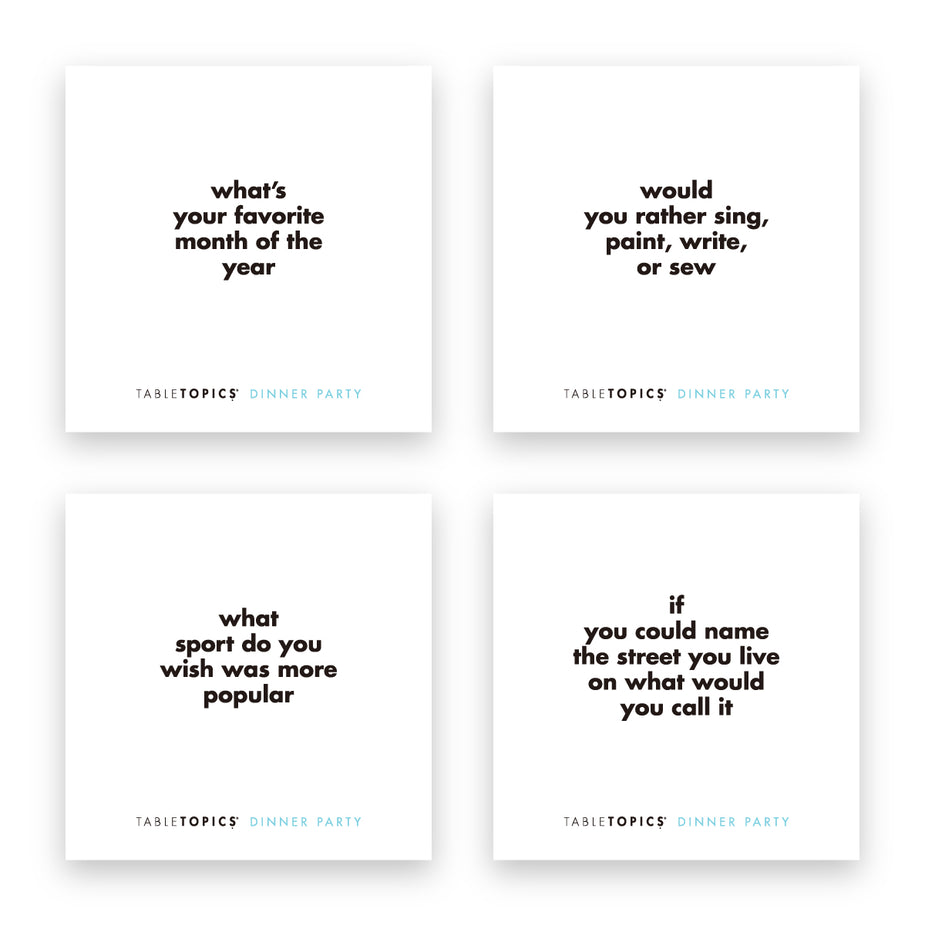 Tips for Hosting Your First Sit-down Dinner Party – TableTopics