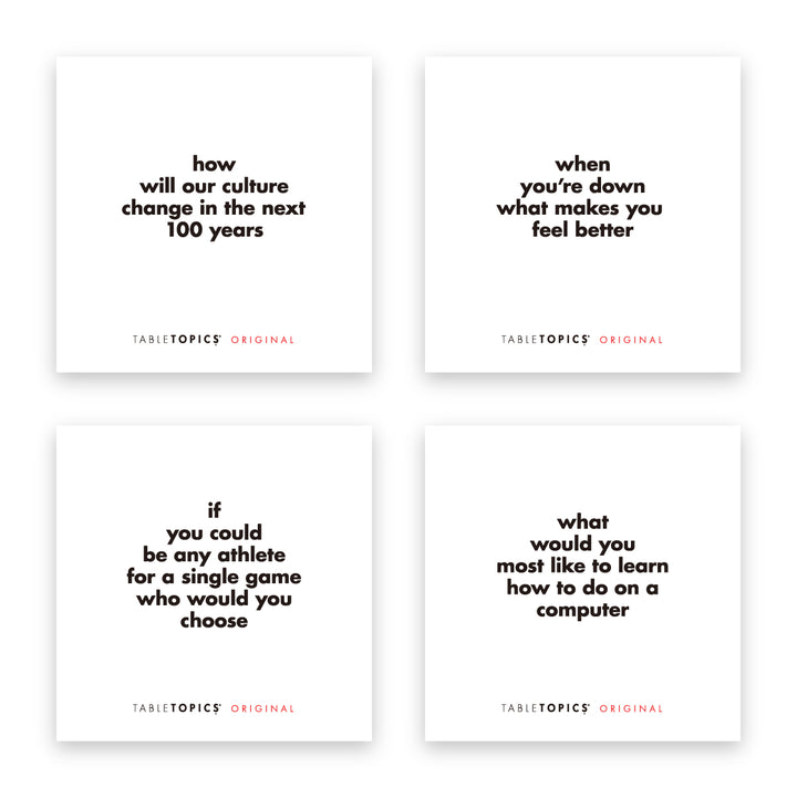 TableTopics Original Conversation Starter Questions