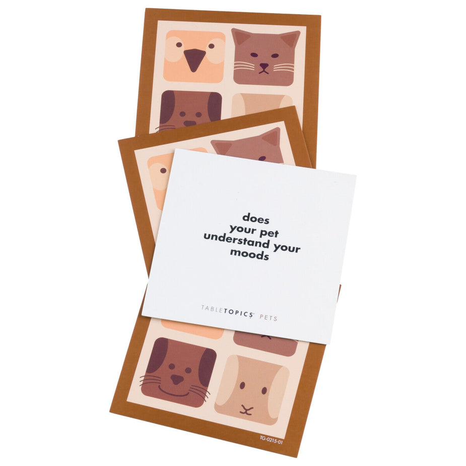 TableTopics Pets Conversation Game